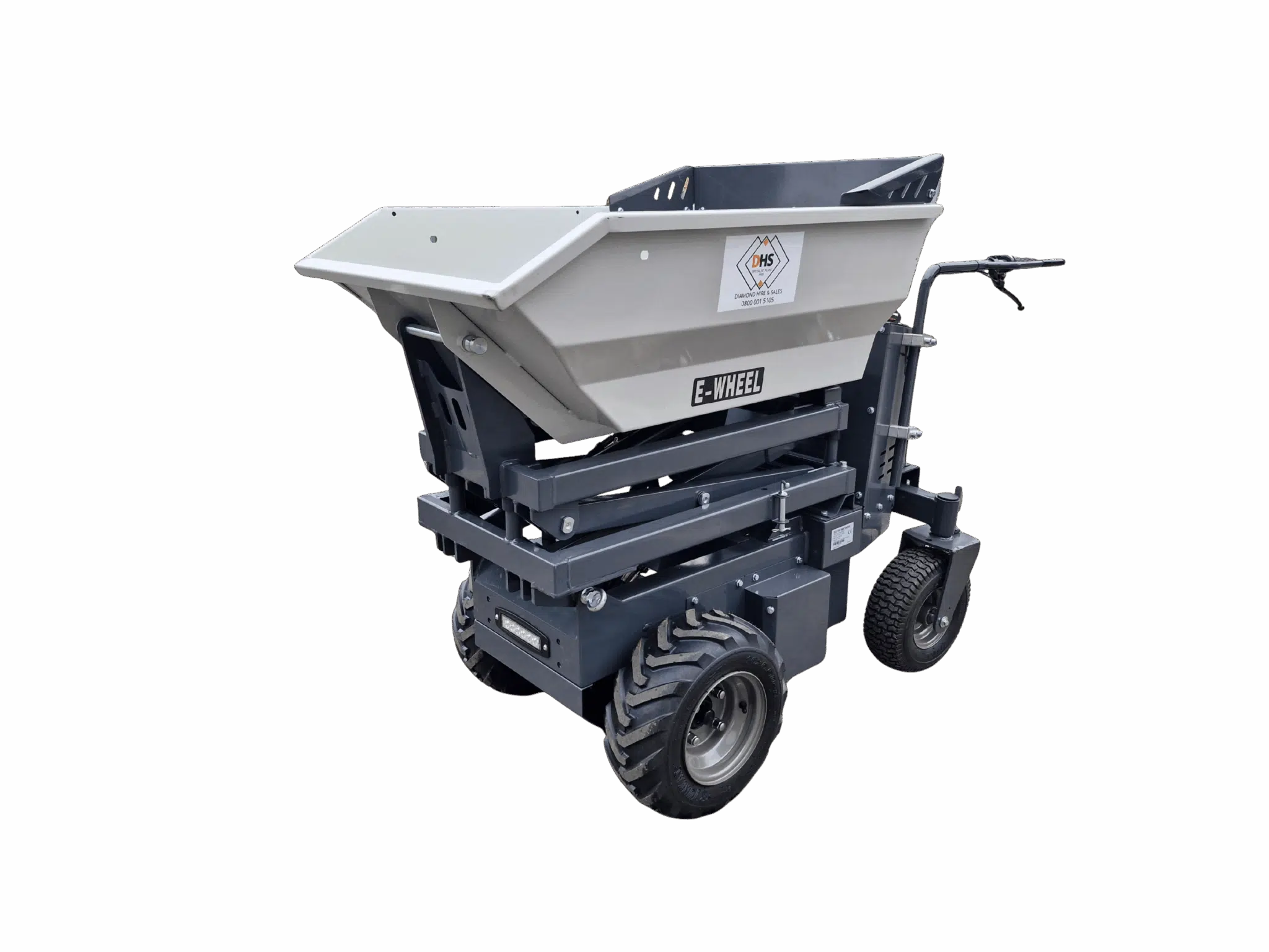 Electric Narrow Mini Dumper 500Kg High Tip - DHS